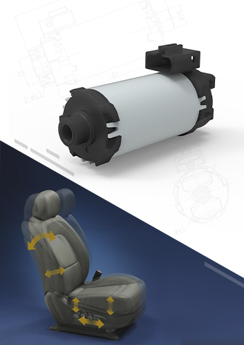 Automotive Electric Seat Adjustment DC Motor Solution